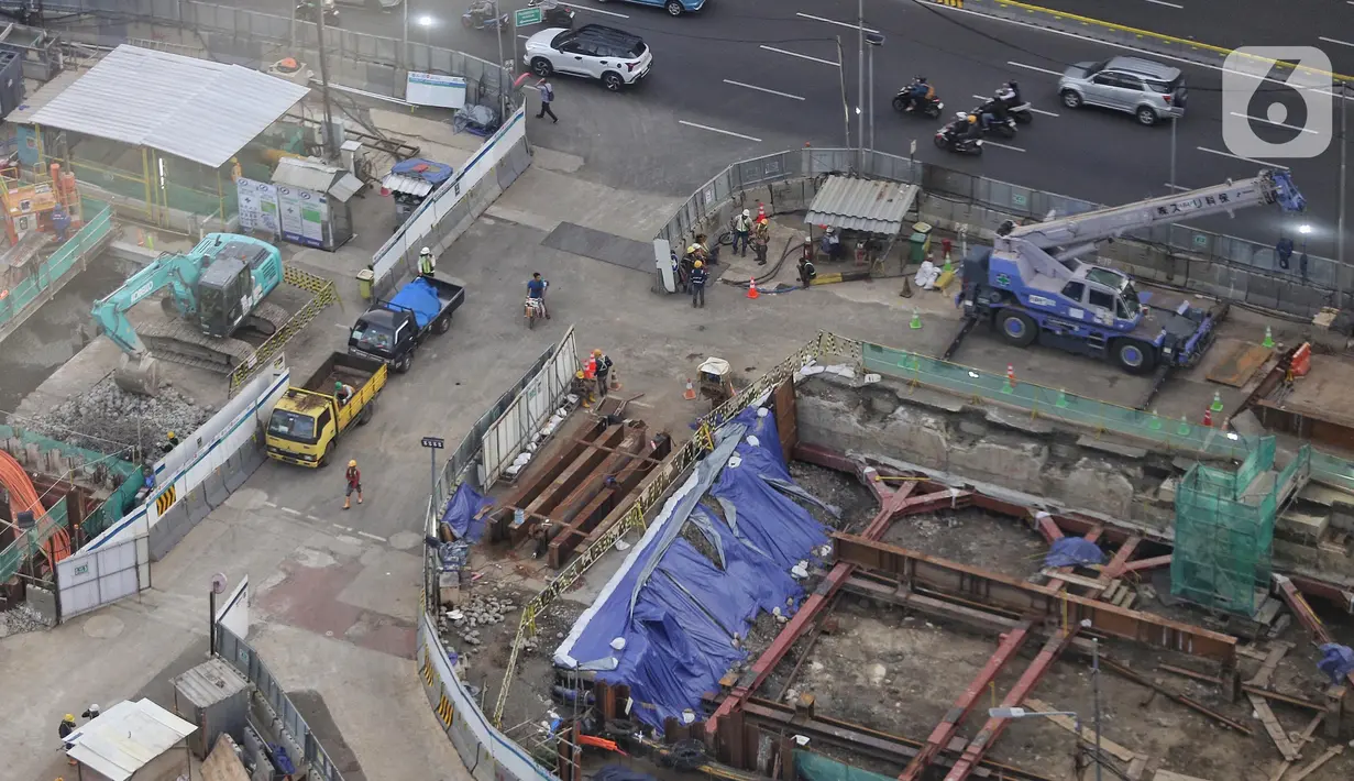 Progres Konstruksi MRT Jakarta Fase 2A CP201 Capai 84,45 Persen - Foto Liputan6.com