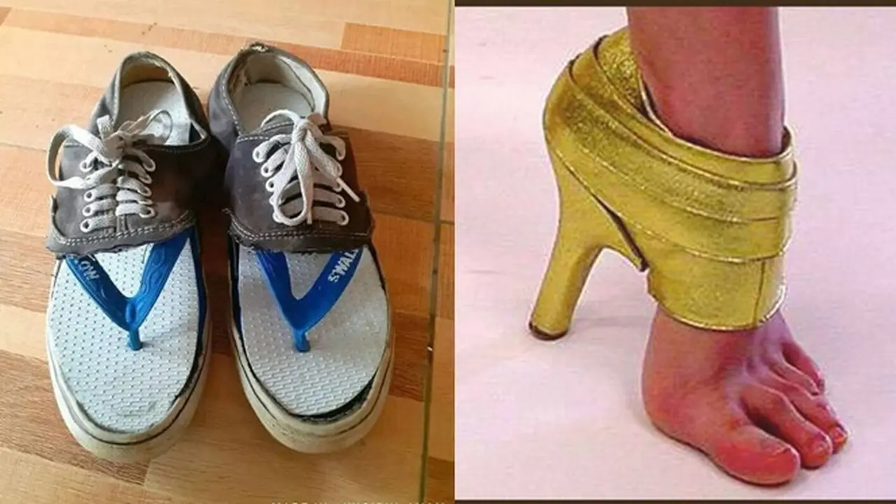 6 Modifikasi Sepatu Ini Kelewat Unik, Enggak Habis Pikir - Hot Liputan6.com