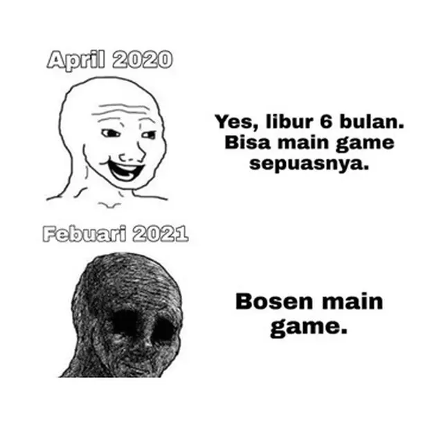6 Meme Bosan Libur Ini Banyak Dirasakan Anak Sekolah - Hot Liputan6.com