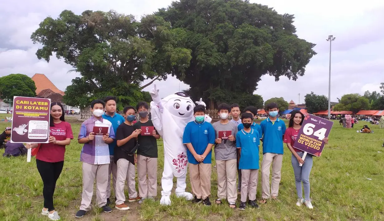 Foto: Maskot Piala Dunia 2022 Silaturahmi Menyapa Warga Yogyakarta ...