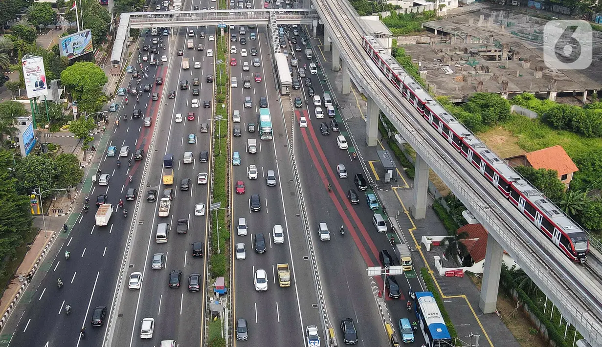 Disebut Salah Desain, Begini Penampakan Jembatan Lengkung LRT Jabodebek ...