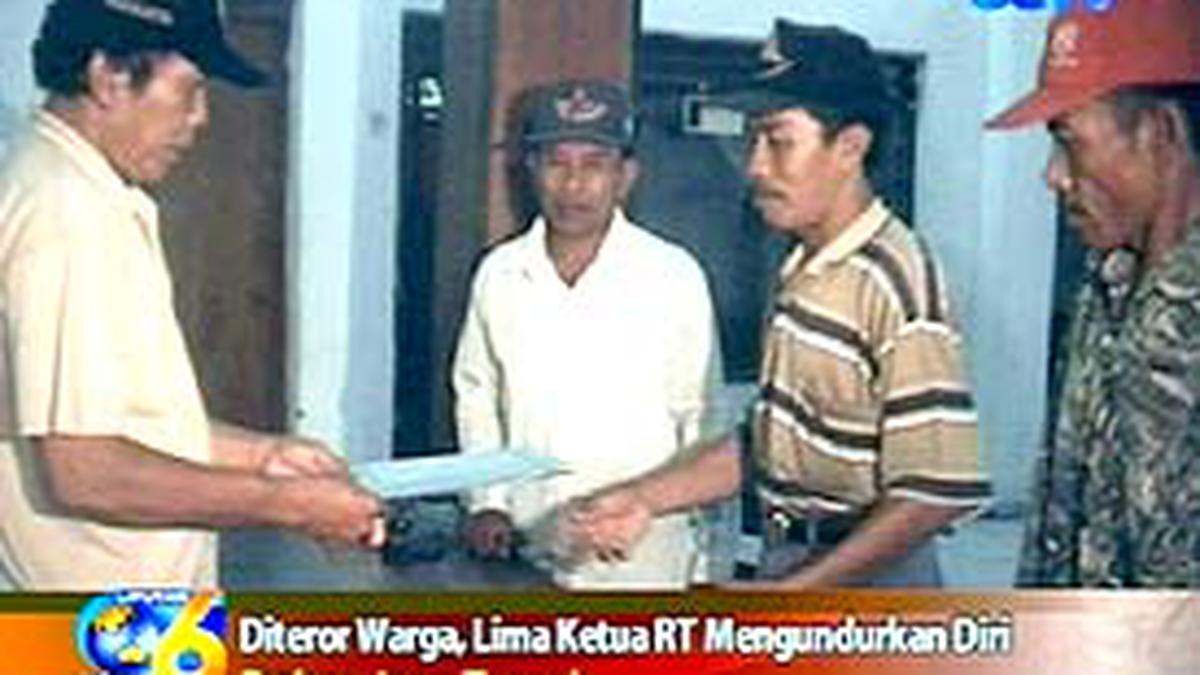 Diteror, Lima Ketua RT Mengundurkan Diri - News Liputan6.com