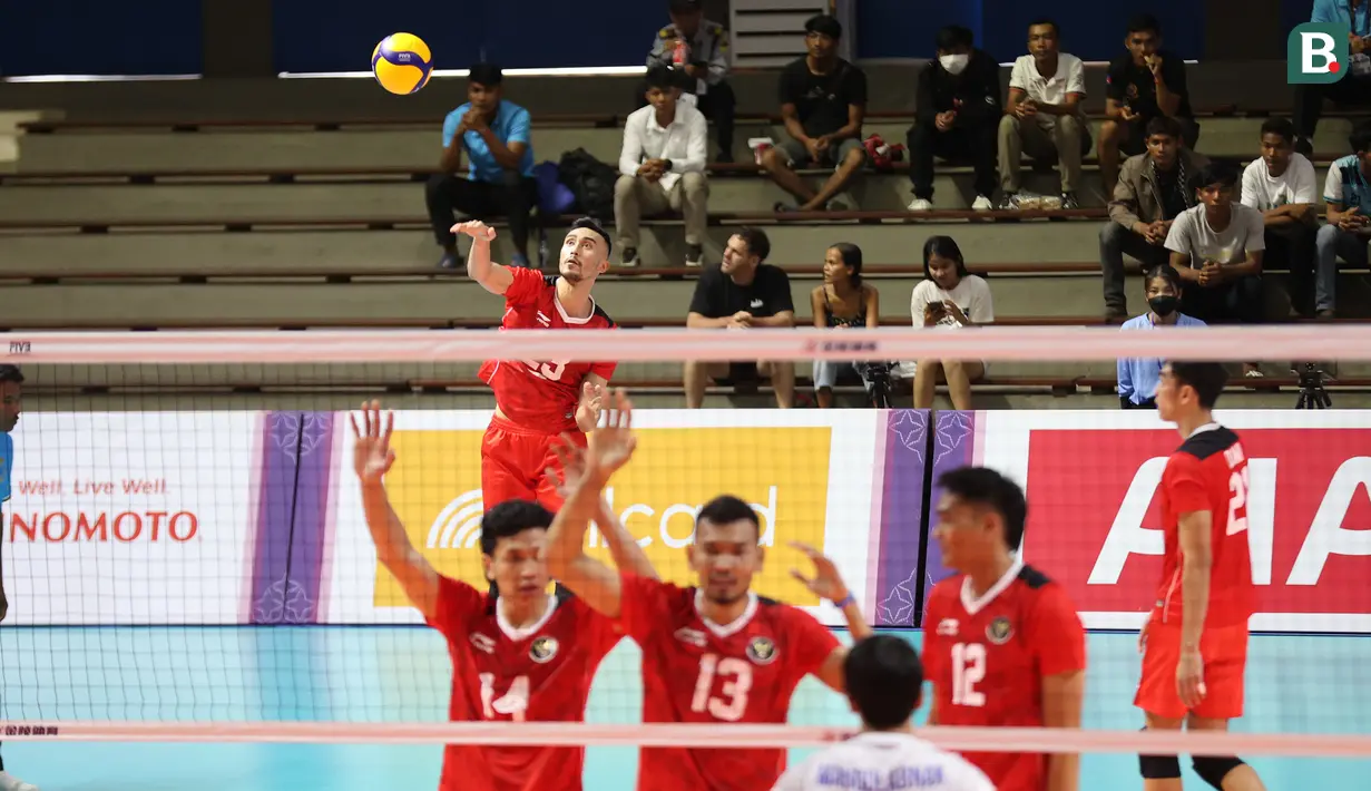 Foto: Awal Mulus Tim Bola Voli Putra Indonesia, Sikat Filipina di Laga ...