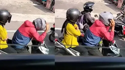 Pelukan Di Motor