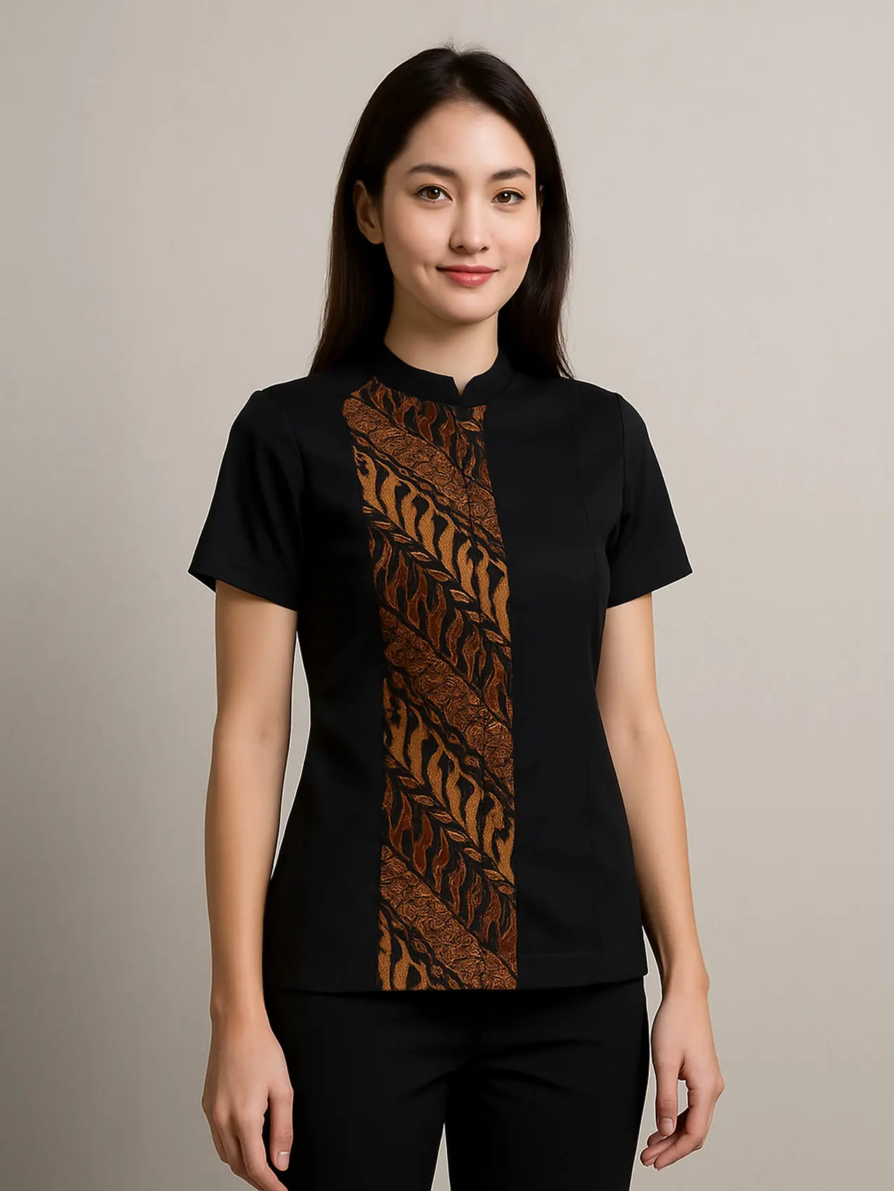 7 Model Baju Batik Kerah Shanghai untuk Kerja Kantoran, Tetap Rapi dan ...