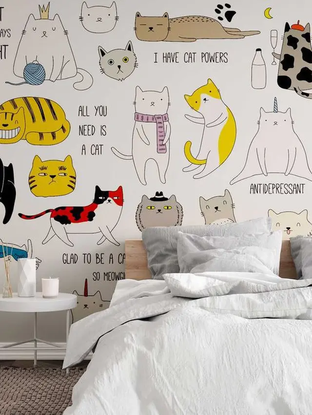 5 Ide Desain Cat Tembok Motif untuk Kamar yang Estetik dan Elegan ...