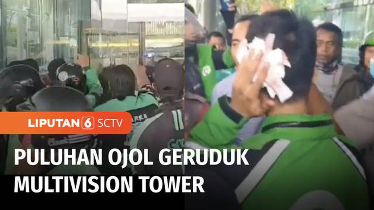 VIDEO: Ojol Dianiaya Gegara Salah Masuk Gedung, Puluhan Ojol Geruduk Multivision Tower - TV ...