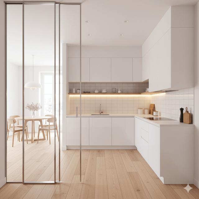 7 Desain Dapur Rumah Type 36 Ukuran 2x2 Meter dengan Partisi Kaca Geser ...