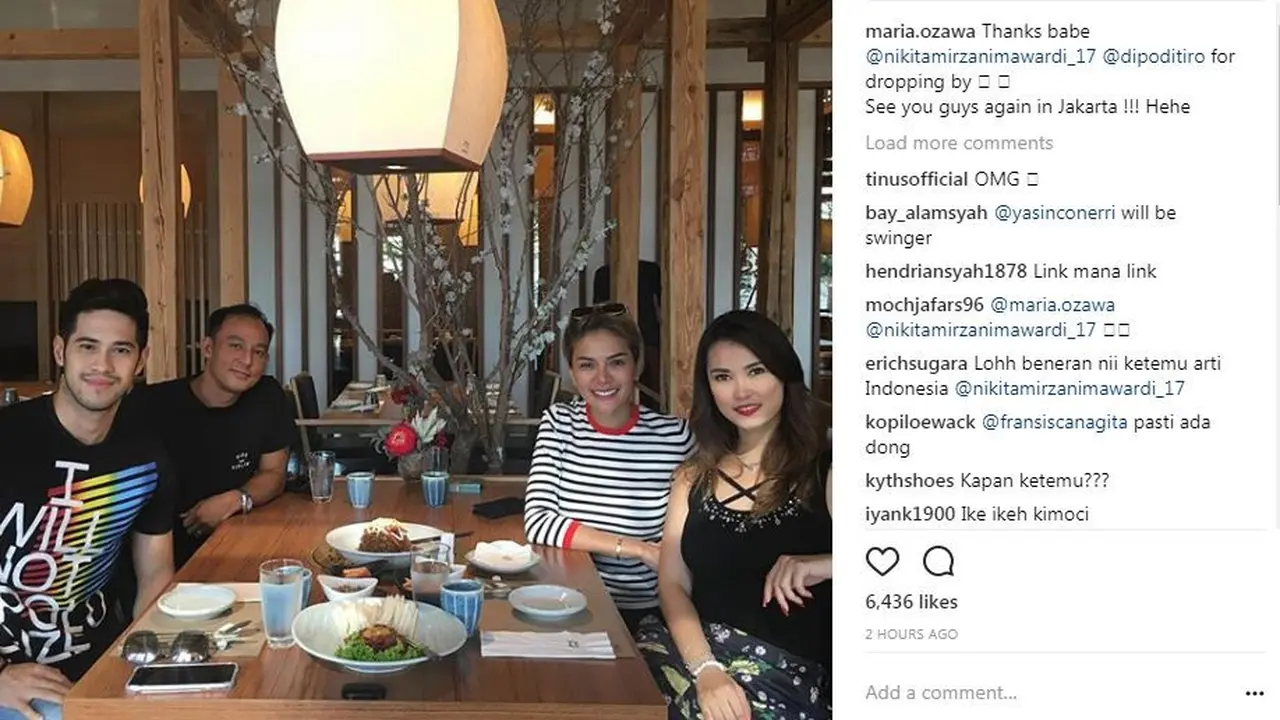 Cerita Nikita Mirzani Saat Kencan Bareng Maria Ozawa - ShowBiz Liputan6.com