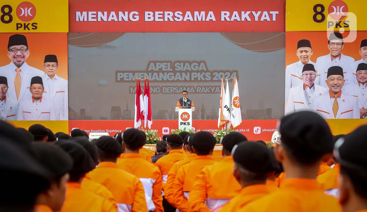 Anies Baswedan Hadiri Apel Siaga Pemenangan PKS 2024 - Foto Liputan6.com