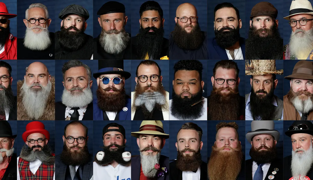 FOTO: Gaya Unik Para Lelaki di Kejuaraan Jenggot Terbaik Prancis - Foto ...