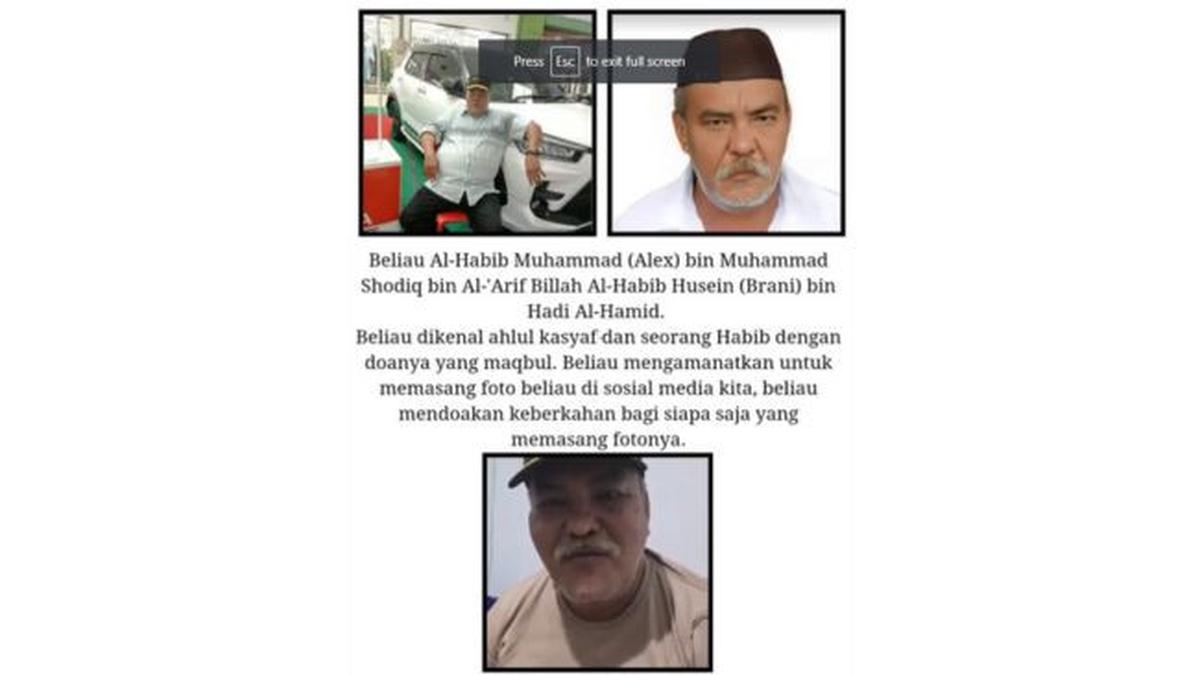 Ramai Sosok Habib Muhammad Alex Alhamid Jadi Foto Profil di Whatsapp ...