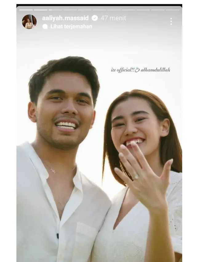 9 Momen Aaliyah Massaid Dilamar Thariq Halilintar, Pilih Tanggal Cantik - Hot Liputan6.com