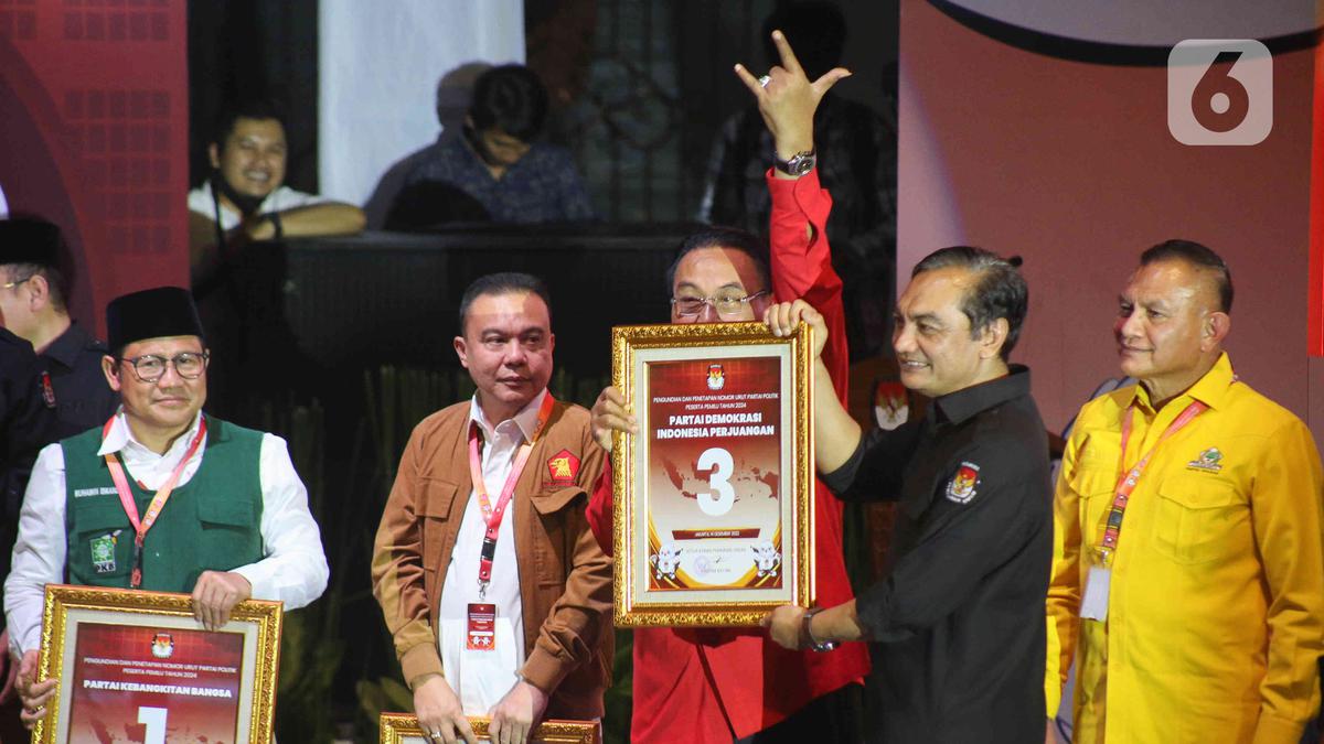 Sah, Ini Nomor Urut Partai Politik Peserta Pemilu 2024
