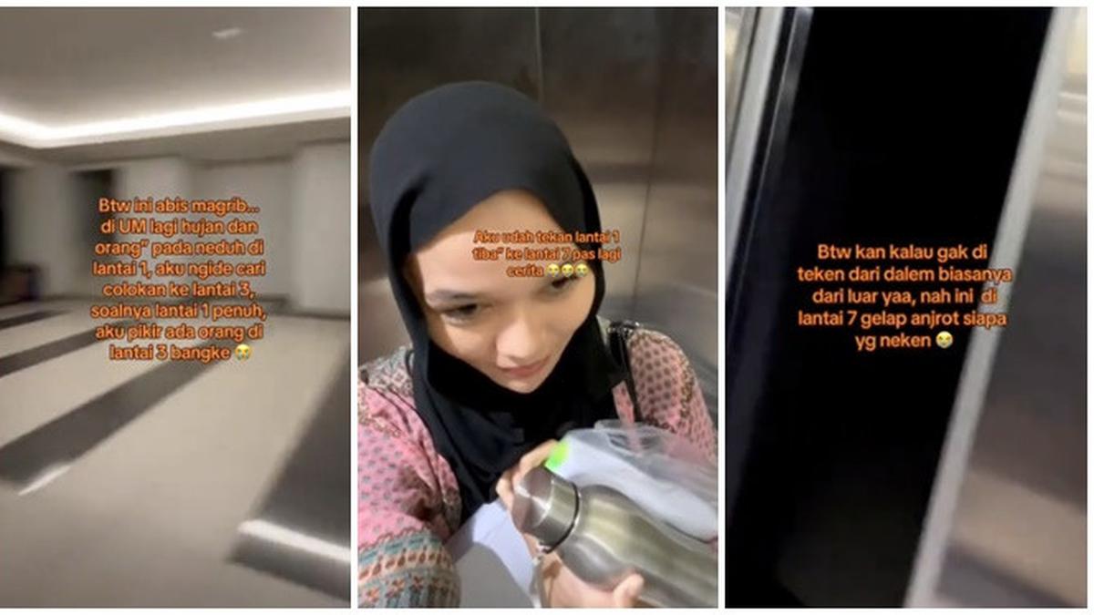 Lift Wanita Ini Tiba-tiba ke Lantai 7 Tanpa Dipencet, Suasana Gelap Bikin Merinding - Hot ...