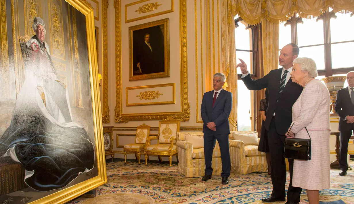 Pesona Ratu Elizabeth Dalam Lukisan Karya Henry Ward - Foto Liputan6.com