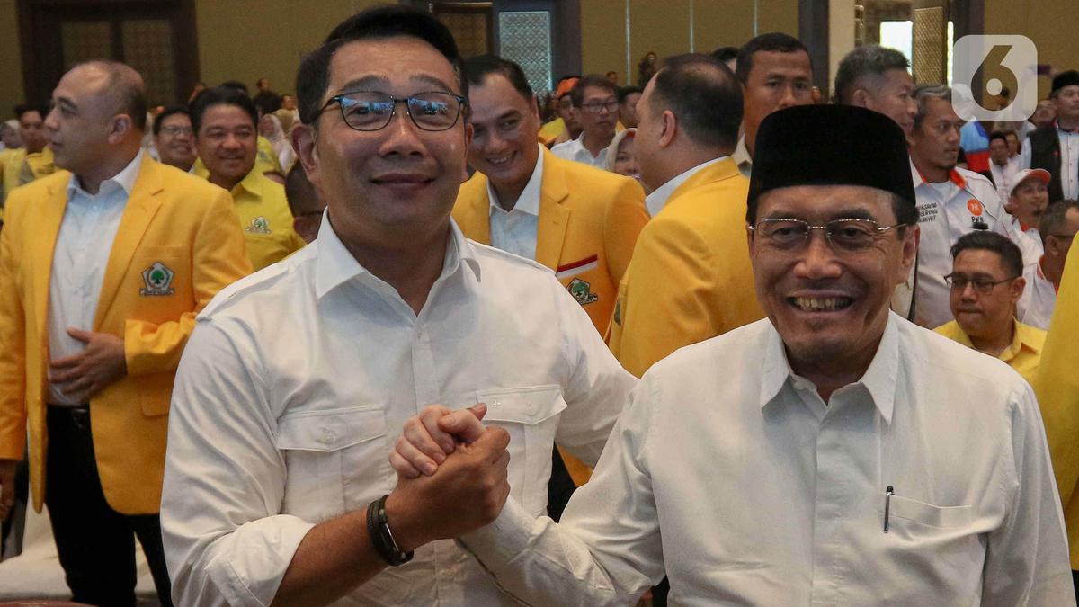 Resmi, Ridwan Kamil - Suswono Dideklarasikan Maju Pilkada Jakarta 2024 - Foto Liputan6.com