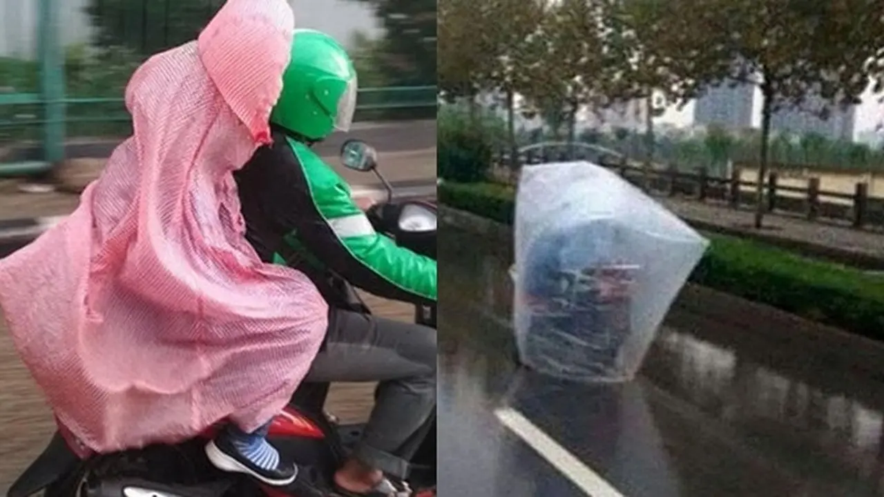 6 Potret Jas Hujan Paling Anti-Mainstream, Siap Jadi Sorotan di Jalan ...