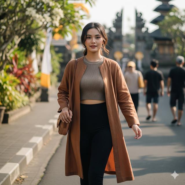 7 Rekomendasi Outer Linen Lengan Panjang Model Simple Elegan 2025 ...