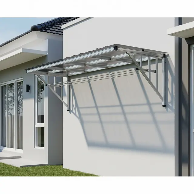 7 Model Jemuran Belakang Rumah dari Baja Ringan dan Atap Spandek yang ...