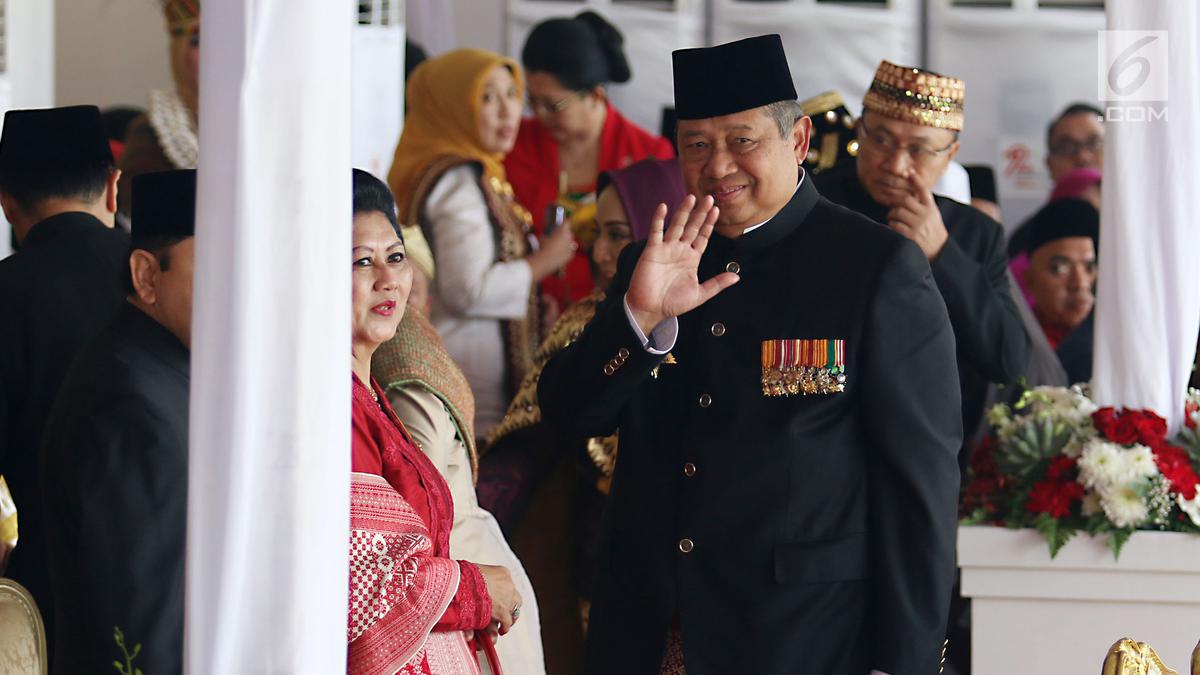 PHOTO: Kali Pertama Setelah Lengser, SBY Hadiri Upacara HUT RI di ...