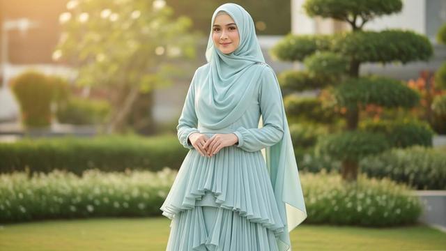 7 Model Gamis Teal Pastel untuk Acara Keluarga, Elegan dan Nyaman ...