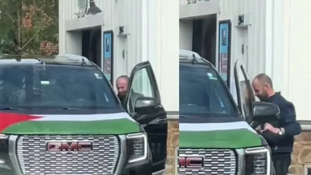 Viral Pria Diduga Jason Statham Pasang Bendera Palestina di Mobil, Cek ...