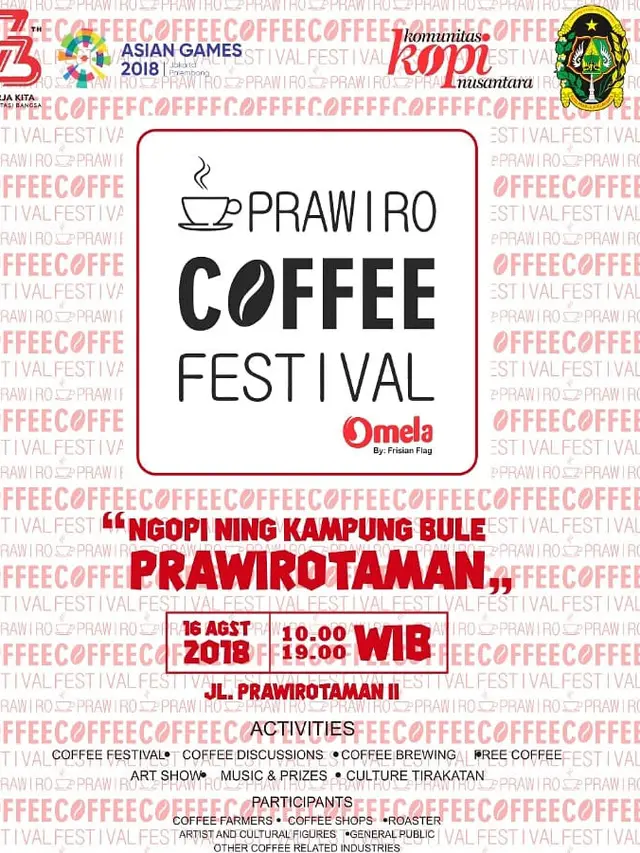 Prawiro Coffee Festival Mulai Lebih Pagi, Siap-siap Seruput Kopi ...