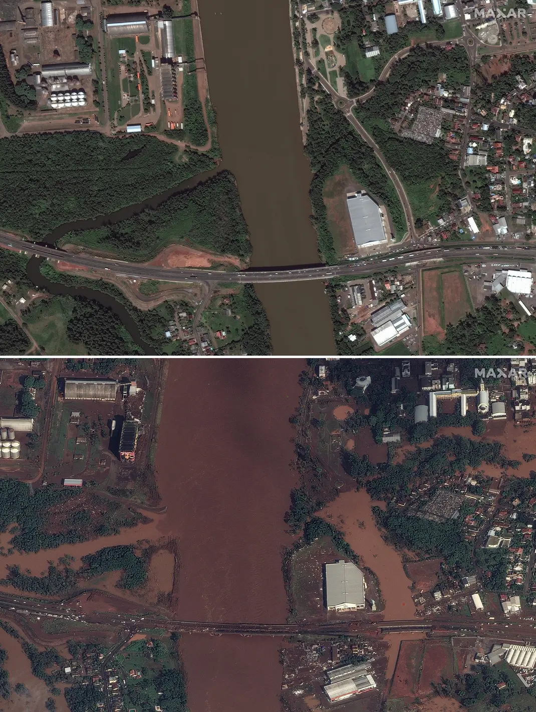Begini Penampakan Sebelum dan Sesudah Banjir Dahsyat di Brasil - Foto ...