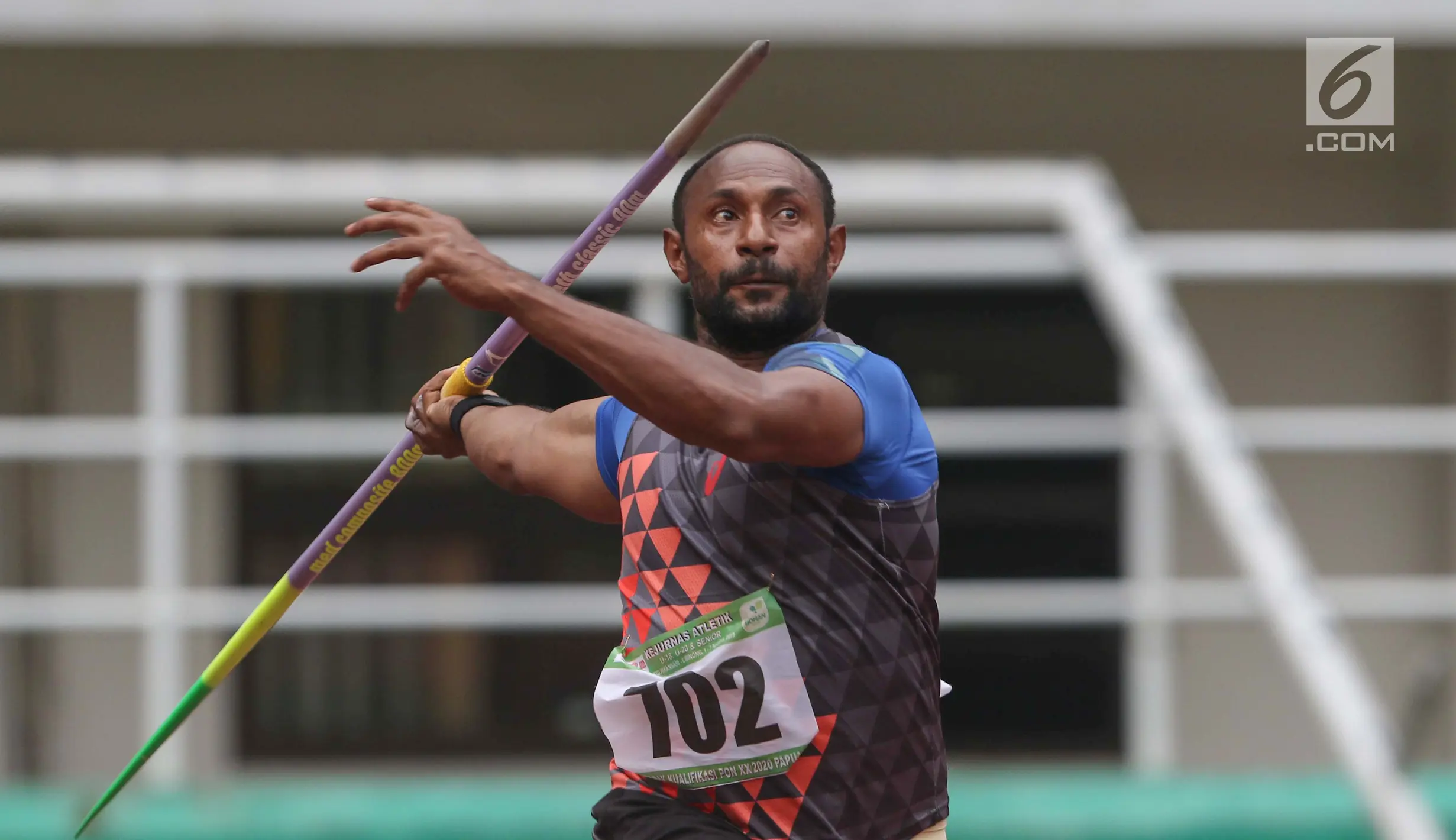 FOTO: Atlet Asal Sumut, Abdul Hafiz Kuasai Kelas Lempar Lembing Senior ...