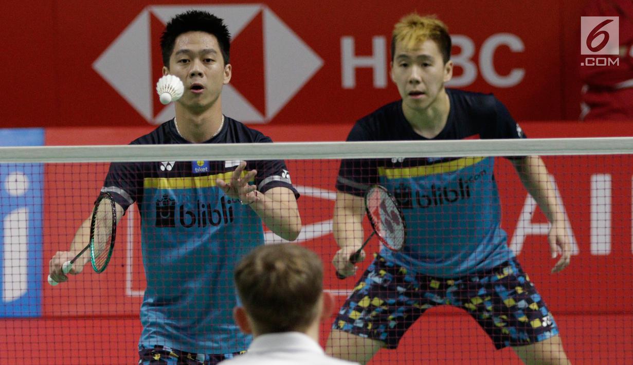 FOTO: Hajar Ganda Jerman, Kevin / Marcus Melenggang ke 16 Besar Indonesia Masters - Foto ...