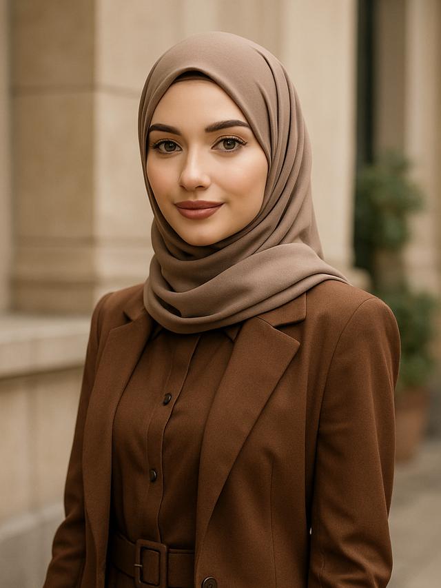 12 Warna Jilbab 2025 yang Cocok Dipadukan dengan Baju Coklat, Tak ...