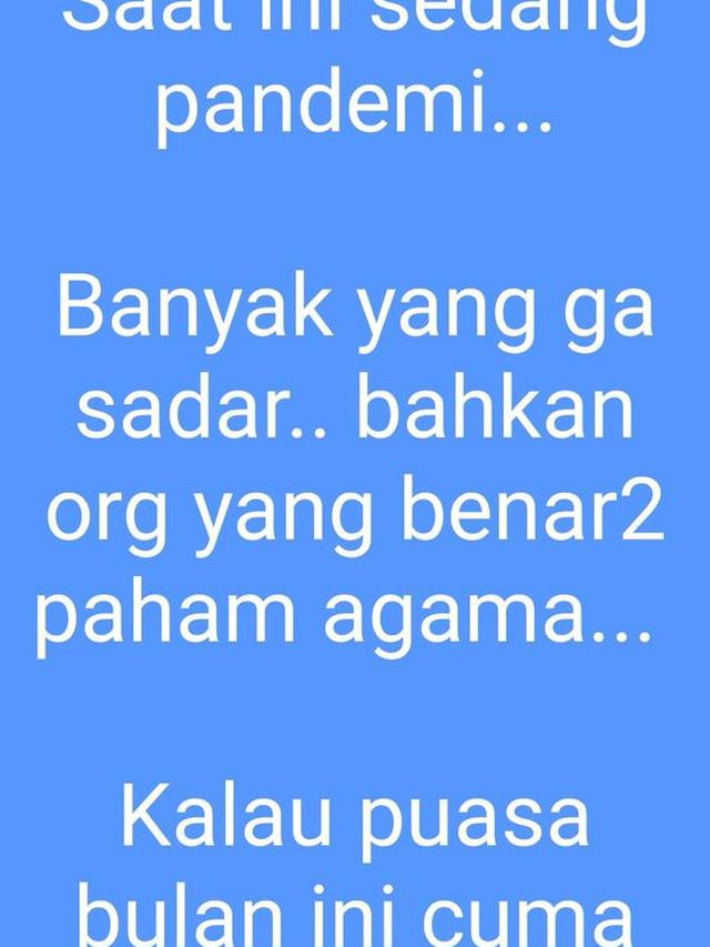 6 Status WhatsApp Bapak-Bapak saat Puasa Ramadan Ini Bikin Senyum Tipis ...