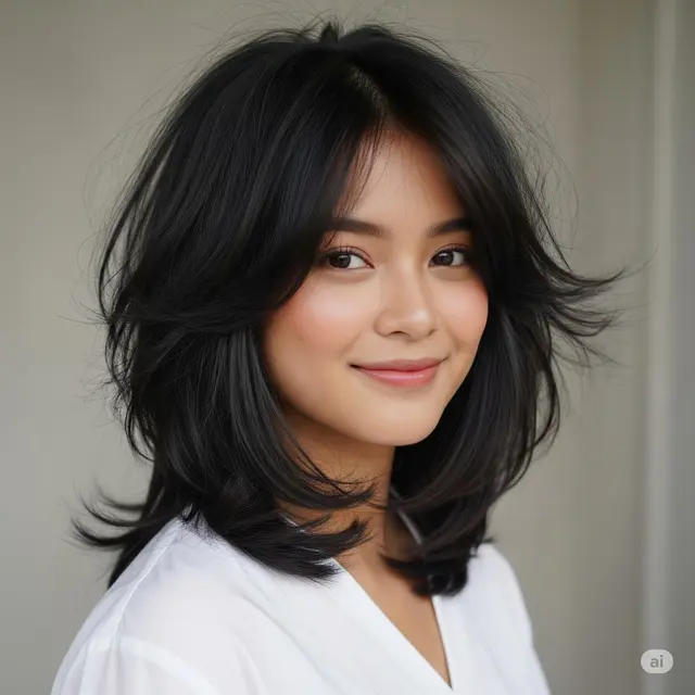 9 Gaya Rambut Segi Bertingkat Cocok untuk Semua Wajah, Stylish ...