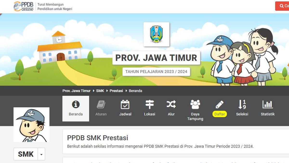 PPDB Jatim 2023 Jalur Prestasi SMK Dimulai Hari Ini, Informasi Terbaru Kuota dan Persyaratan ...