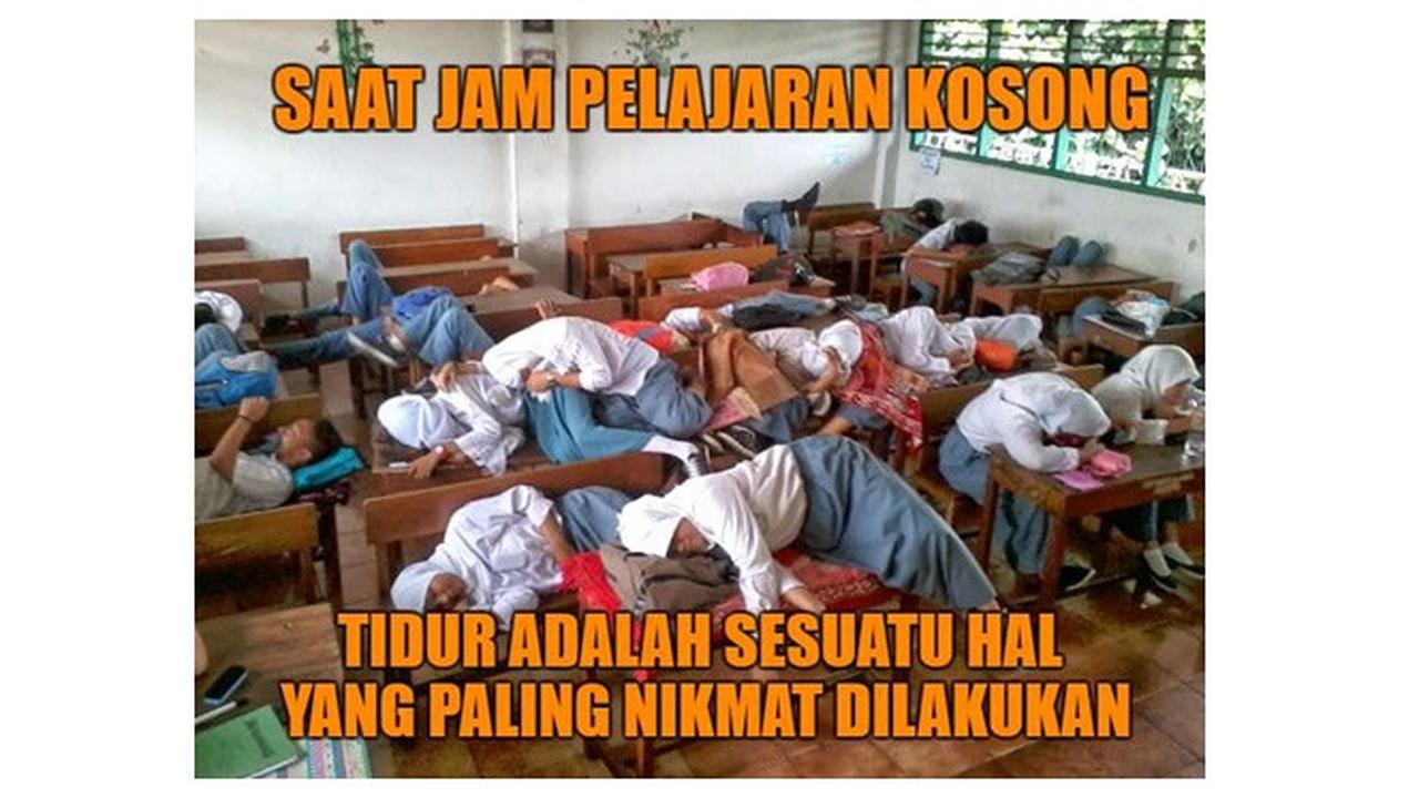 6 Meme Lucu saat Jam Kosong di Sekolah Ini Bikin Nostalgia