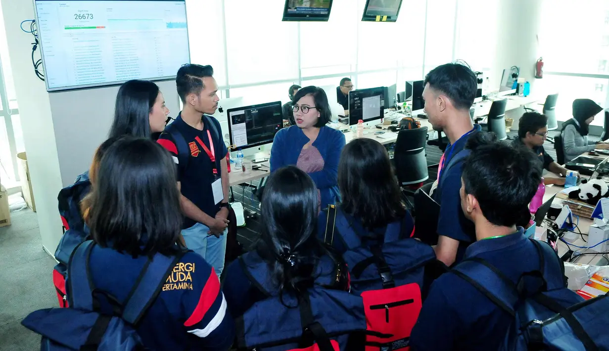 PHOTO: Finalis CJA dari Tiga Kota Sambangi SCTV Tower - Foto Liputan6.com