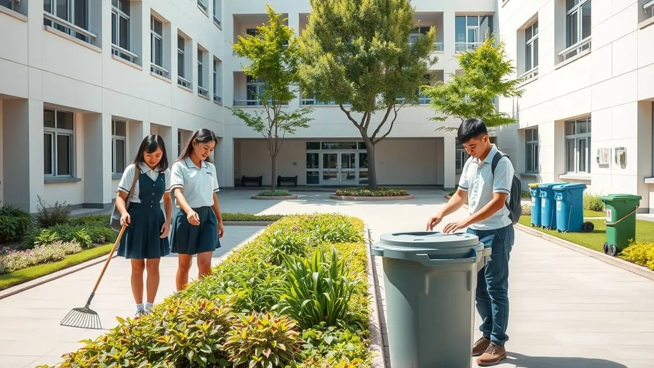 Tips Menjaga Lingkungan Sekolah agar Bersih dan Nyaman - Feeds Liputan6.com