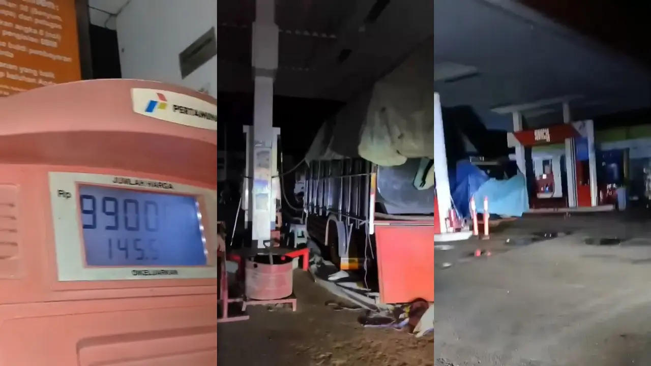 Viral Warga Geruduk SPBU Tutup, Diduga Ada Truk Sedot Solar dengan ...