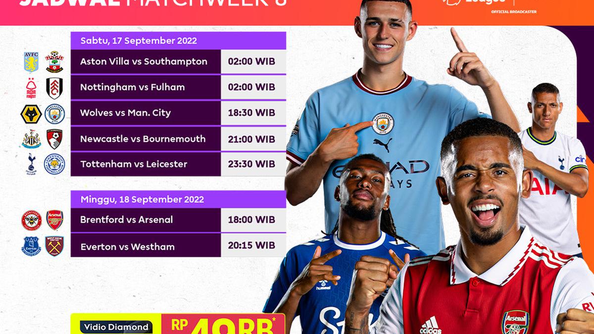 Jadwal Dan Live Streaming Liga Inggris 2022 2023 Matchday 8 Di Vidio
