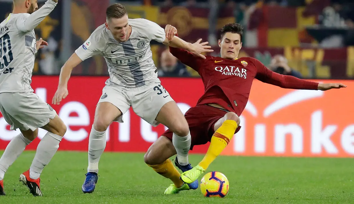 FOTO: Inter Milan Tahan Imbang AS Roma di Olimpico - Foto Liputan6.com