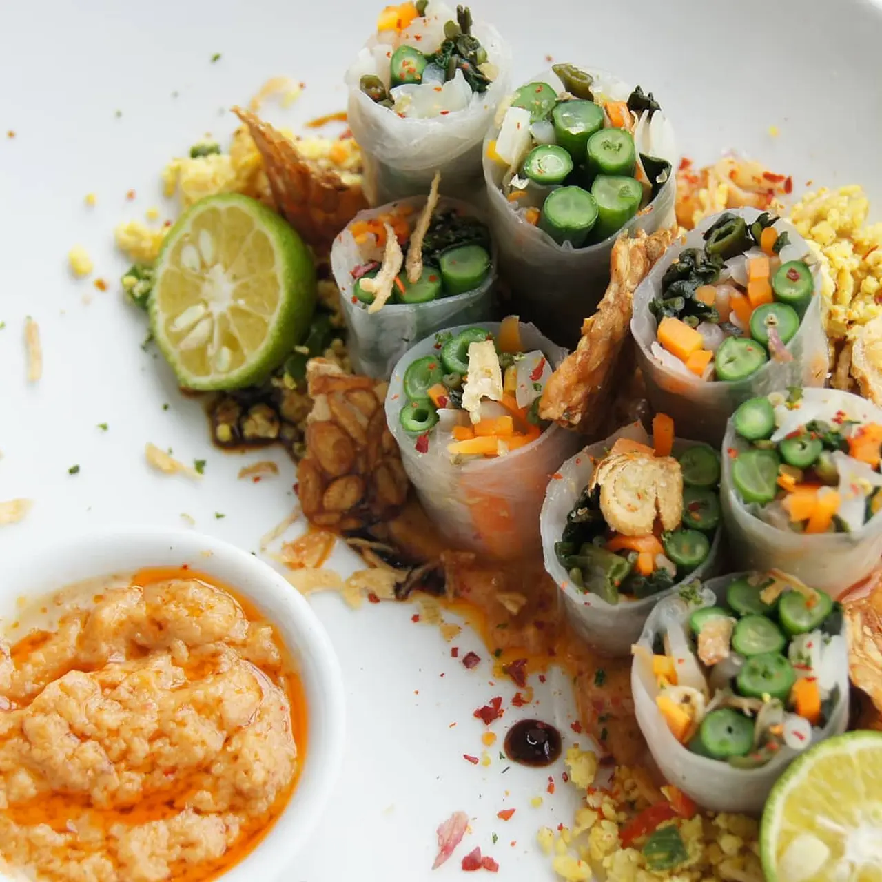 Resep Gado-Gado Roll Lengkap dengan Bumbu Kacang