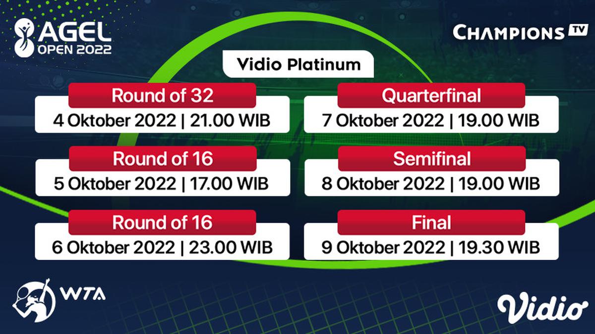 Nonton Live Streaming WTA 250 Angel Ostrava Open 2022 di Vidio Babak 32 ...