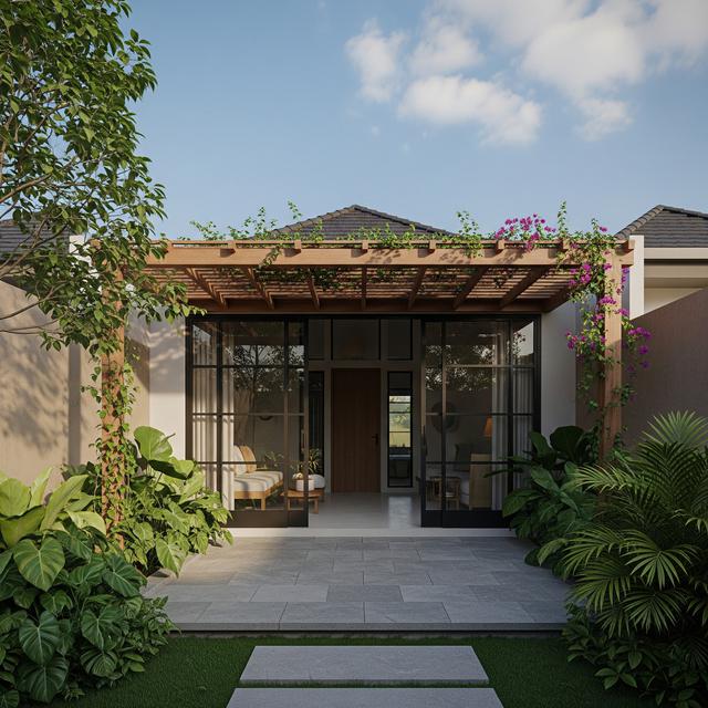 9 Desain Rumah Tropis Minimalis dengan Elemen Batu dan Kayu, Solusi ...