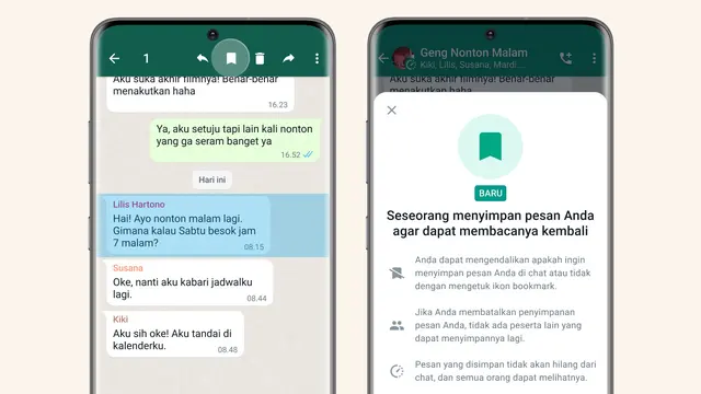WhatsApp Rilis Fitur Baru Pertahankan di Chat, Kini Pengguna Bisa Simpan Chat yang Disetel ...