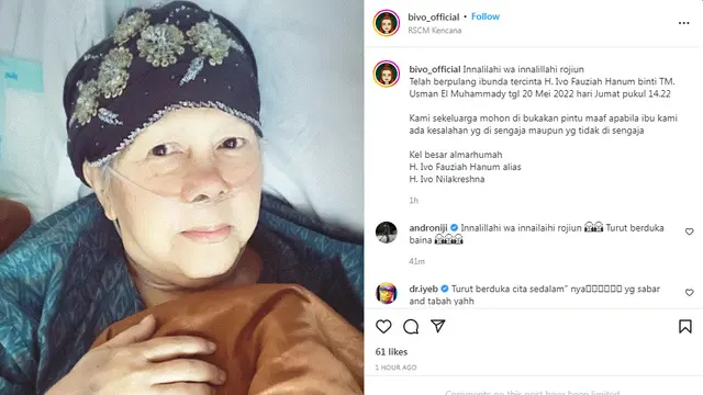 4 Fakta Penyanyi Legendaris Ivo Nilakreshna Meninggal Dunia
