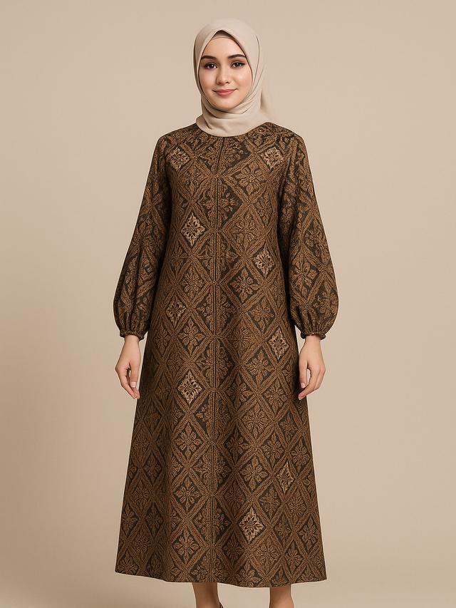 7 Model Tunik Batik Longgar Lengan Bishop untuk Tampilan Anggun & Syar’i