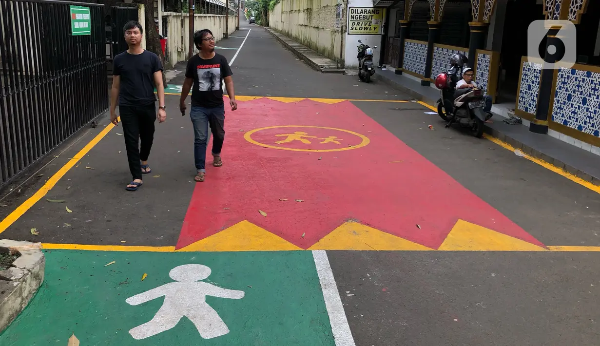 FOTO: Ditata PT MRT, Jalan Ini Jadi Terlihat Menarik - Foto Liputan6.com