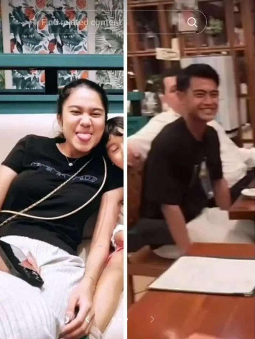 Momen Pratama Arhan dan Azizah Salsha Kompak Pakai Baju Hitam - Foto Liputan6.com