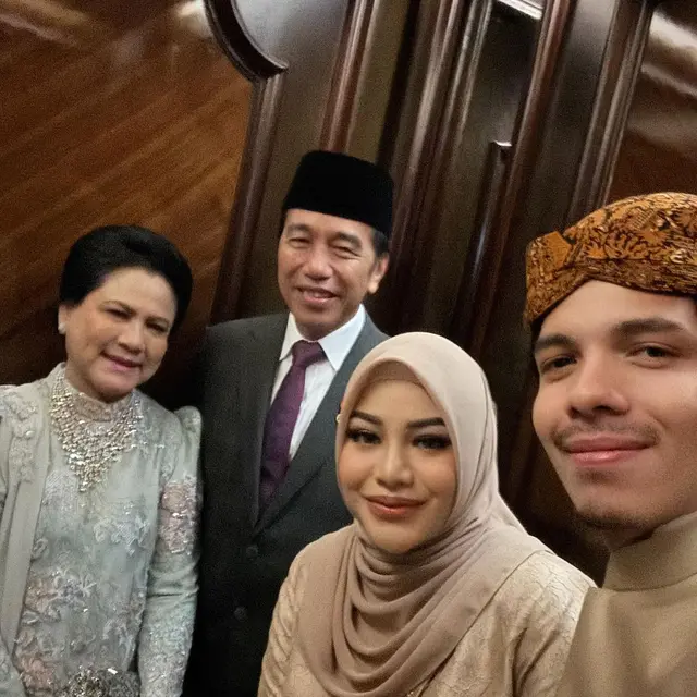 Potret Atta Halilintar Sambut Kedatangan Presiden Jokowi dalam Akad Nikah Thariq dan Aaliyah ...